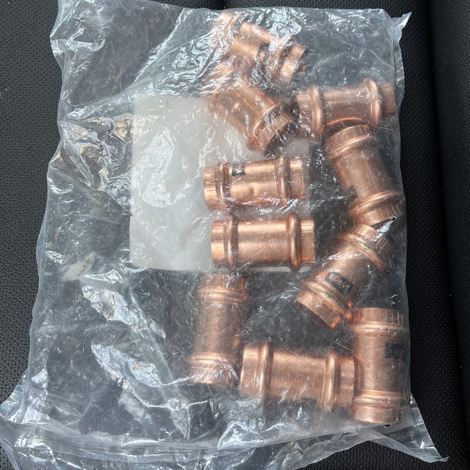10 Pack Viega 78052 ProPress Copper Coupling With Stop 3/4" x 3/4" P1 x ...