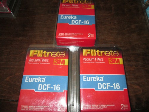 3 - Filtrete Eureka DCF-16 Vacuum Filters for 2950 2960 and 2990 Series 6 Total | eBay