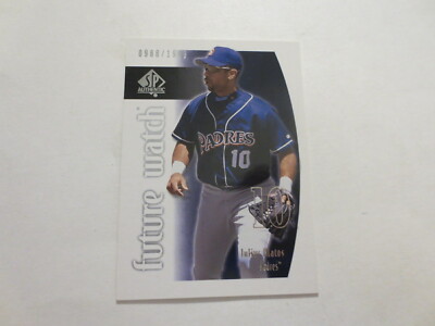 2002 UD SP Authentic Future Watch Julius Matos Card #132 Serial #988/ ...