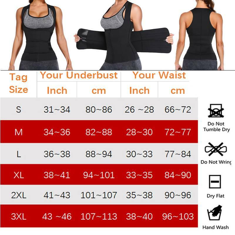 US Women Fitness Waist Trainer Vest Body Shaper Tummy Control Corset ...