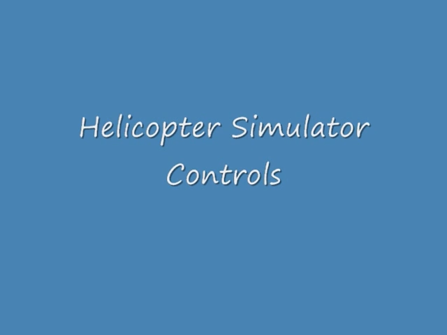 Helicopter Aircraft flight Simulator controls, cyclic collective Pedals ...