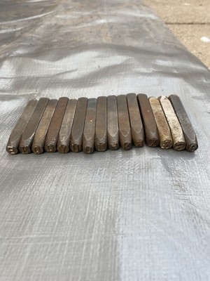 Vintage Metal Letter Punchers– Metalworking Stamps – Engineering Tools ...