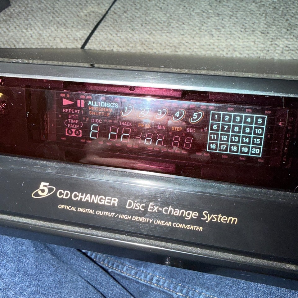 Sony CDP-CE375 Compact Disc 5 Disc CD Player Carousel 2 Way Selector ...
