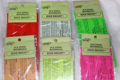 Fly Tying Wag's Edge Brite unusual colours N8 | eBay