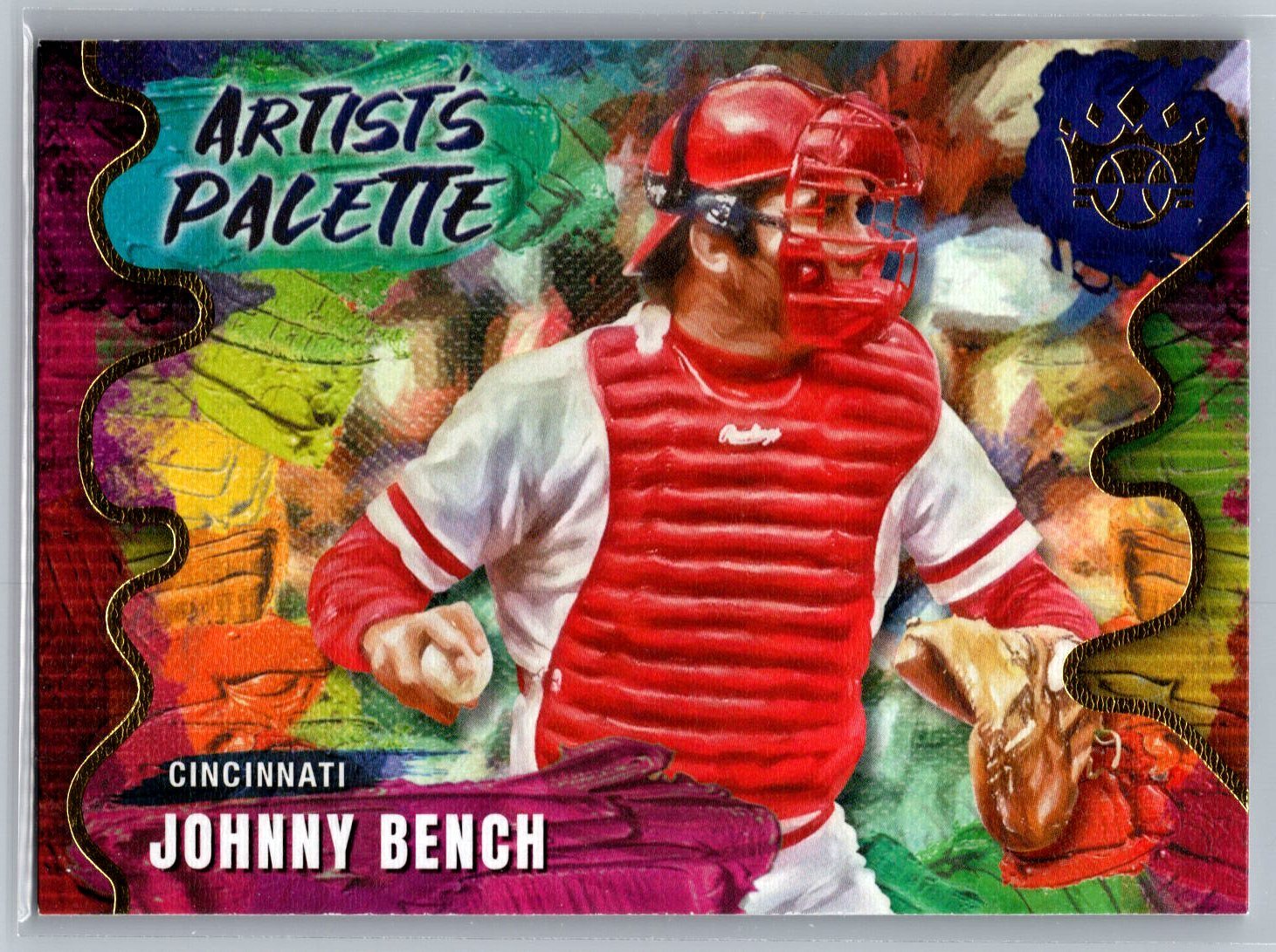 2022 Panini Diamond Kings Artist's Palette Insert #AP-15 Johnny Bench ...
