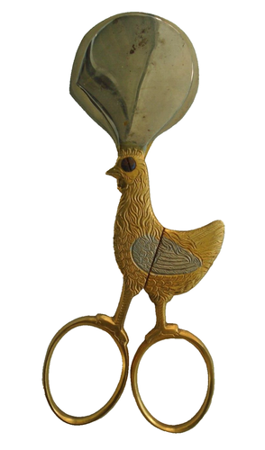 vintage Dreizack Solingen Egg Cutter Scissors Germany Gold Tone | eBay