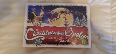 Christmas-Opoly Board Game Christmas Themed Monopoly NEW & SEALED Great ...