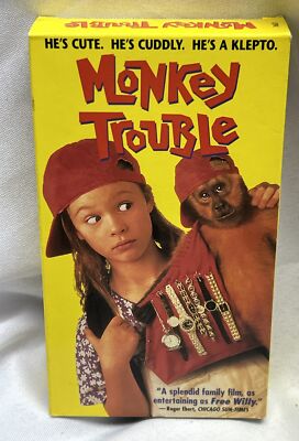 Monkey Trouble (VHS 1994) Thora Birch Mimi Rogers Harvey Keitel VG | eBay