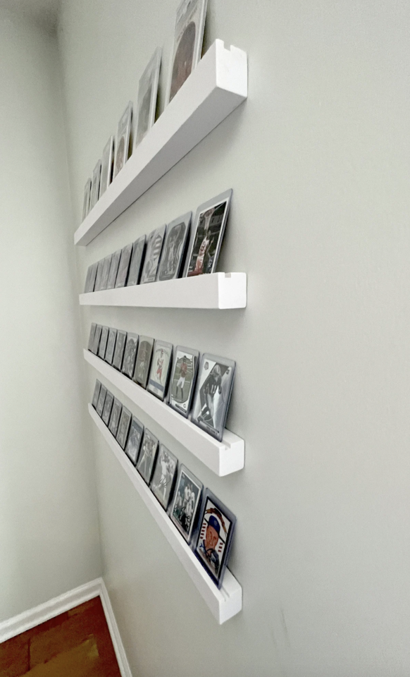 🪵Wood Sports Card Shelf Display! Customizable! Holds Toploaders ...