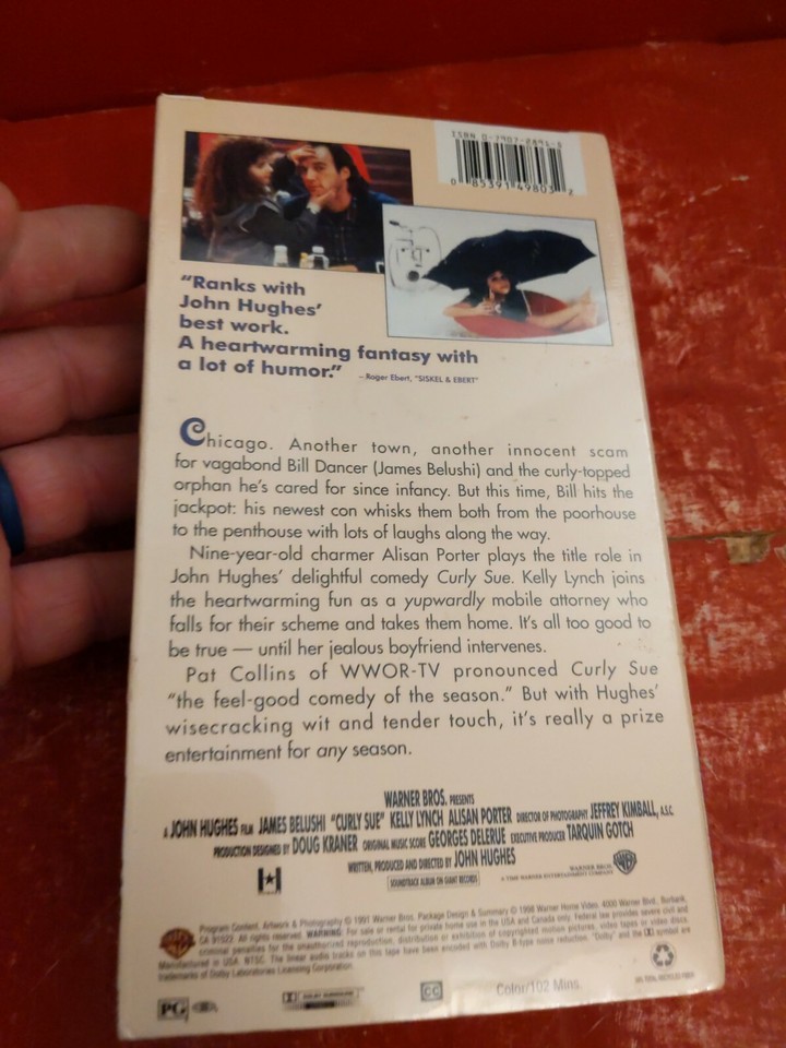 Curly Sue (NEW SEALED VHS, 1997 Edition) Warner Home Video 85391498032 ...