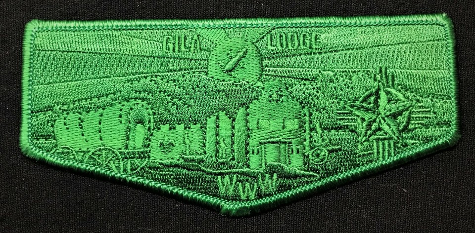 OA GILA LODGE 378 BSA YUCCA COUNCIL PATCH GREEN GHOST FLAP | eBay