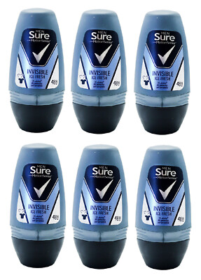 Sure Invisible Ice Fresh Roll on 50ML Pack of 6 | eBay
