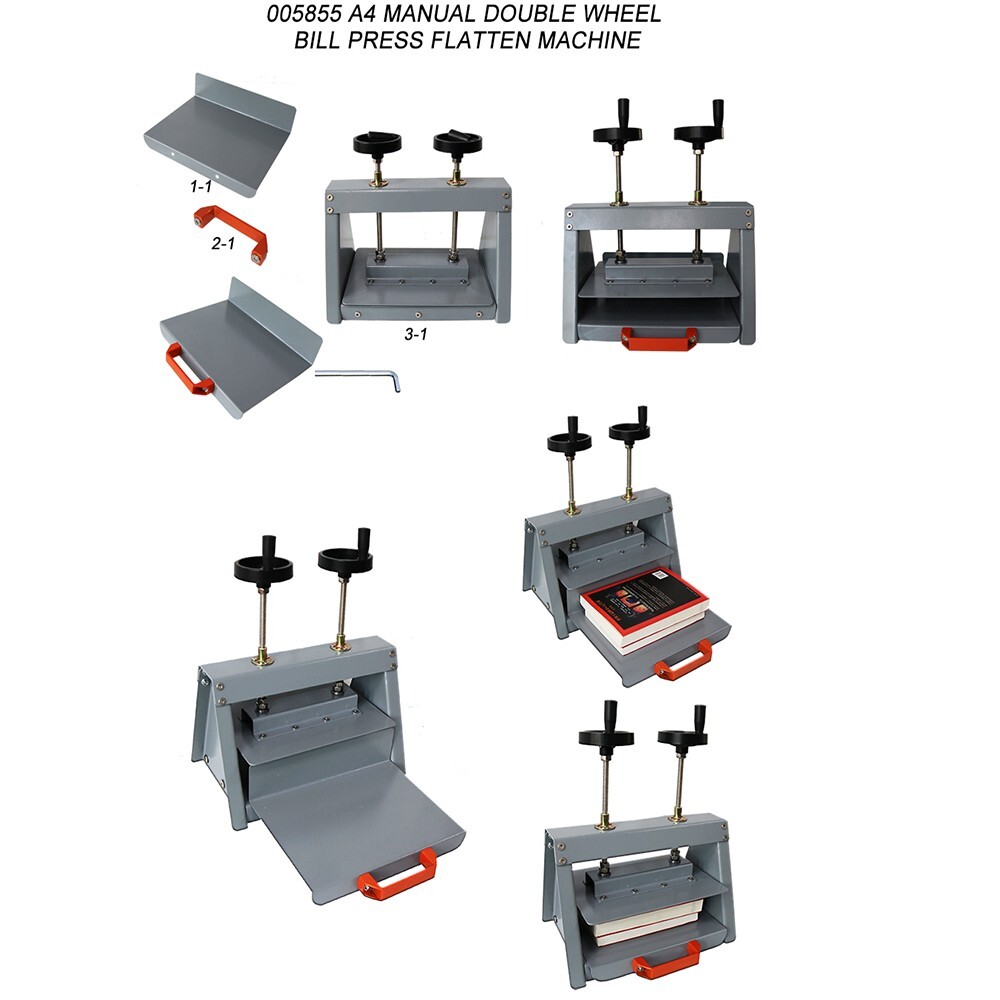Manual A4 Paper Press Machine for Flat Bills, Books etc. Flattening ...