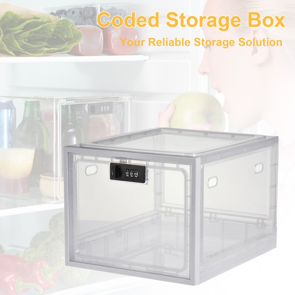 Medicine Storage Box with Lock Lockable Box For Food Refrigerator ...