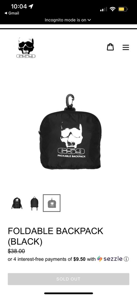 G59 SUICIDEBOYS FOLDABLE BACKPACK | eBay