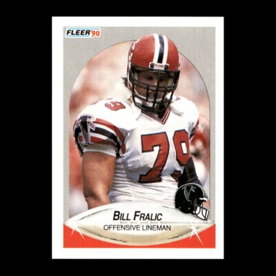 Bill Fralic 1990 Fleer Atlanta Falcons #375 R325D 77 | eBay