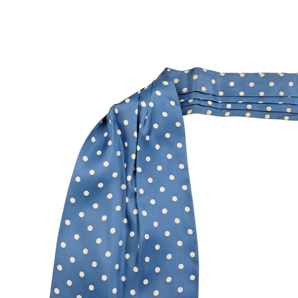 Duggie Cravat Blue 44" X 6" Men's Polyester Vintage Mod Paul Weller ...