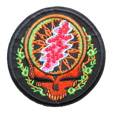 🔥GRATEFUL DEAD STEAL YOUR FACE MUSIC SKULL ROCK BAND EMBROIDERED IRON ...