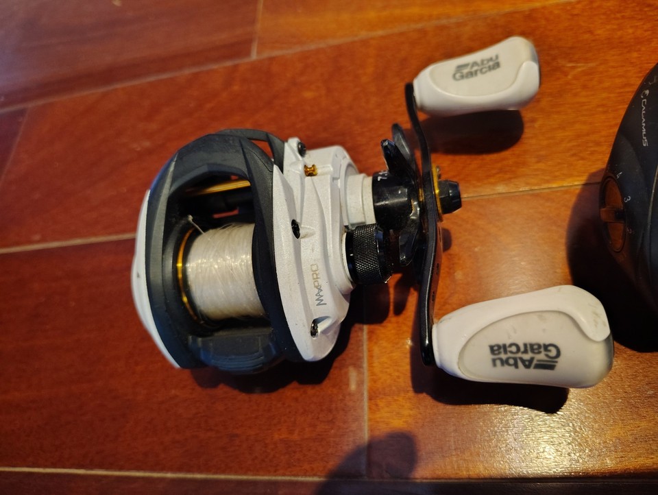 Two Reels One Abu Garcia Max Pro Bait Casting Fishing Reel & One ...