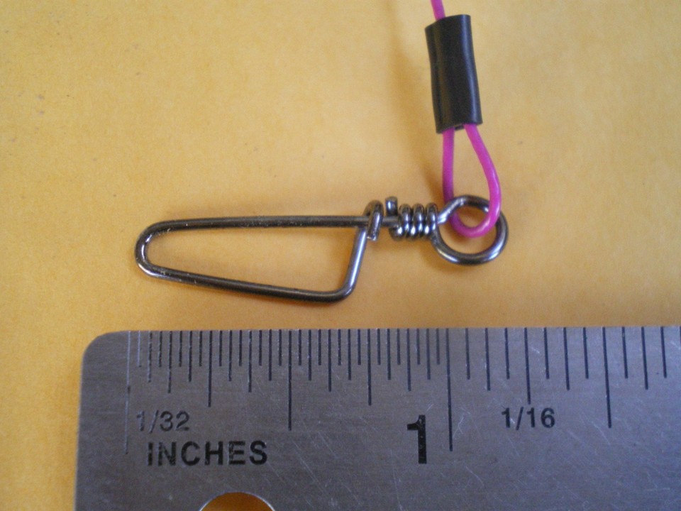 15 PCS. S. STEEL WIRE SPINNER LEADER 12" 100 LBS TEST W/COASTLOCK SNAP ...