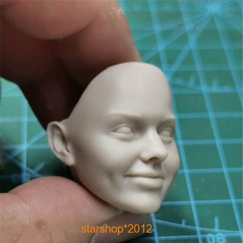 1/6 Head Sculpt Smile Beauty Girl Carved For 12in Female Action Figure ...
