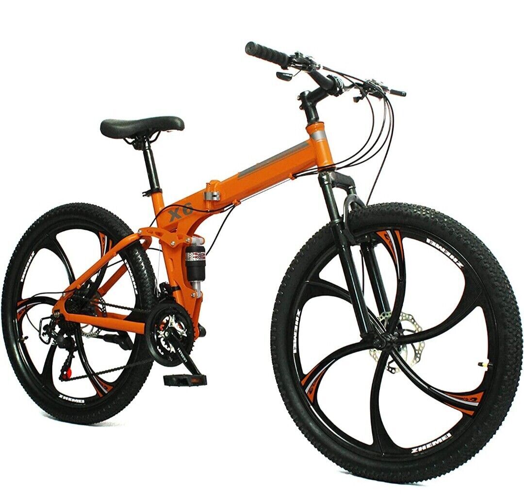 Foldable Orange color MTB Tyre aloy wheel mountain sport cycle for ...