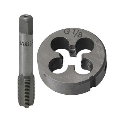 BSP1/8 Hand Tap+Thread Die for Machining or Correcting External Threads ...