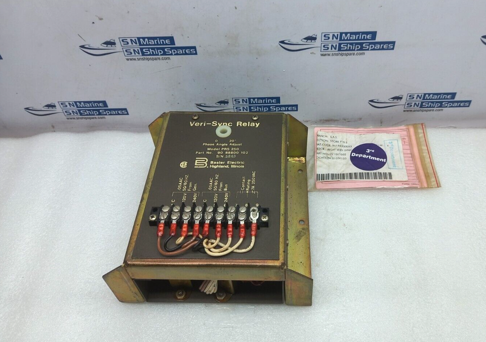 Basler Electric 90-88800-102 Veri-Sync Relay Model: PRS 250 Phase Angle ...