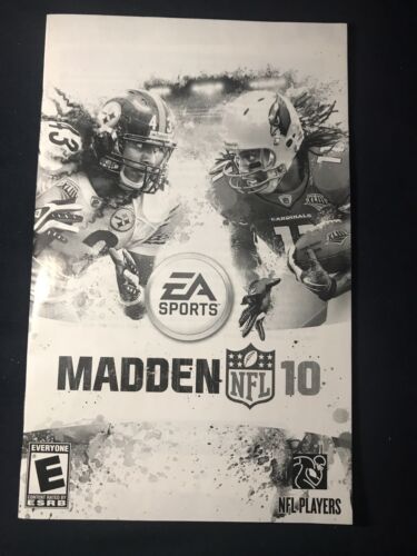 Madden NFL 10 (Sony Playstation, PS2) Authentic MANUAL ONLY | eBay