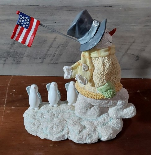 Russ Ice Sculptures Americana Snowman Penguins Capture American Spirit ...