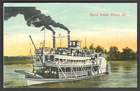 HENRY ILLINOIS Steamboat DAVID SWAIN c. 1910 Divided Back Postcard fr ...
