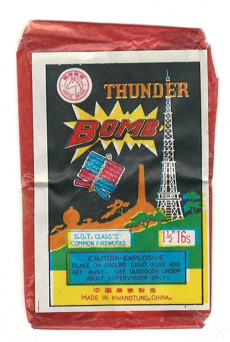 Firecracker Label for sale | Only 3 left at -75%