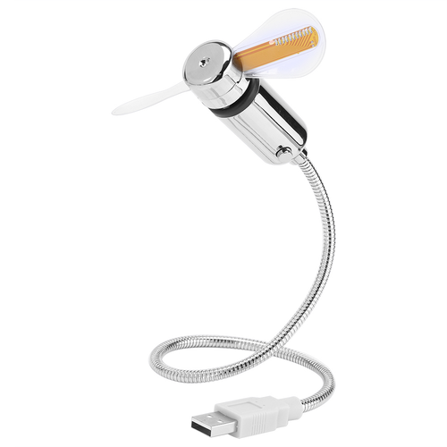 Flexible LED Programmable Message Display Mini RGB USB Fan For PC ...