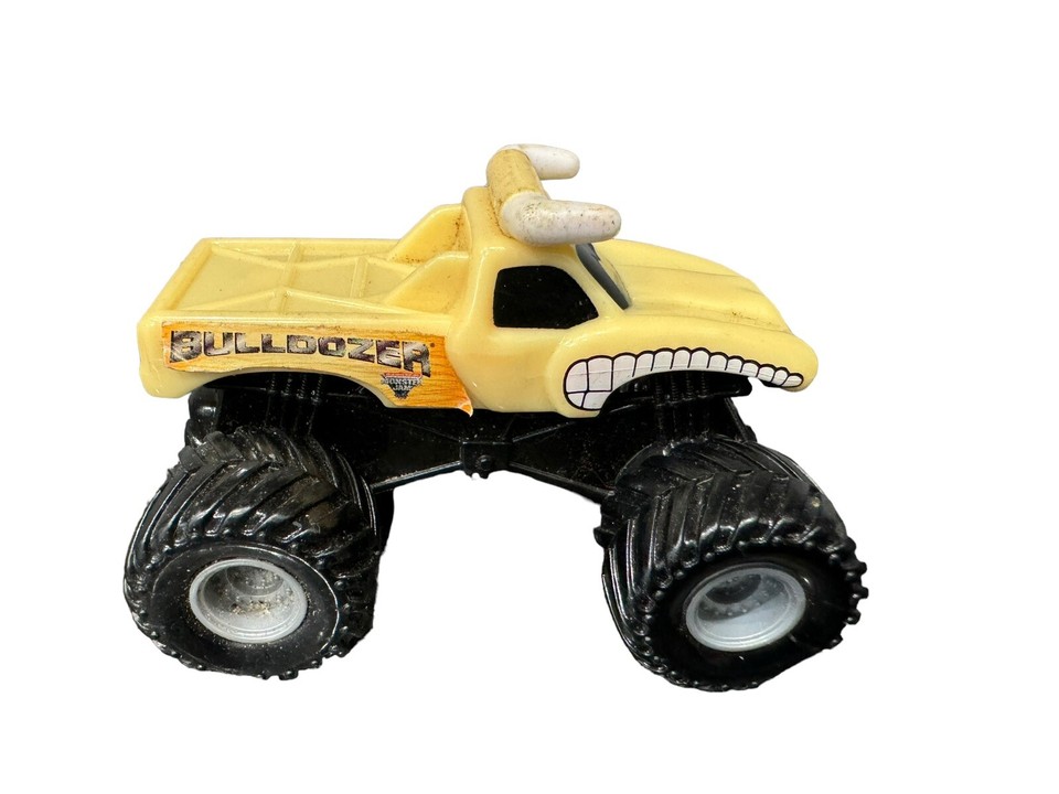 Monster Jam, 2” High Monster Truck Plastic Bulldozer Car | eBay