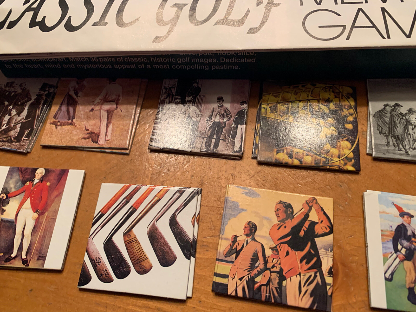 Classic Golf Memo Memory Match Game Vintage 1995 by Platnik No. 7085 ...