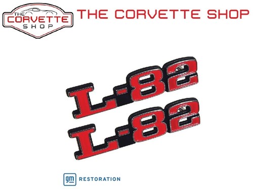 C3 Corvette Hood L-82 L82 Emblem Set 1973-79 NEW X2507 | eBay
