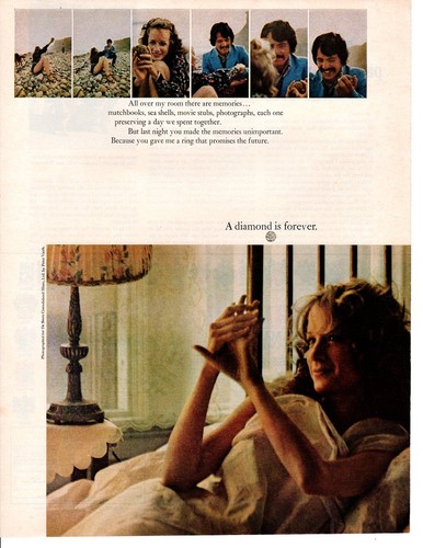 Vintage Beauty Fashion ad 1972 Jewelry De Beers diamond photograph ...