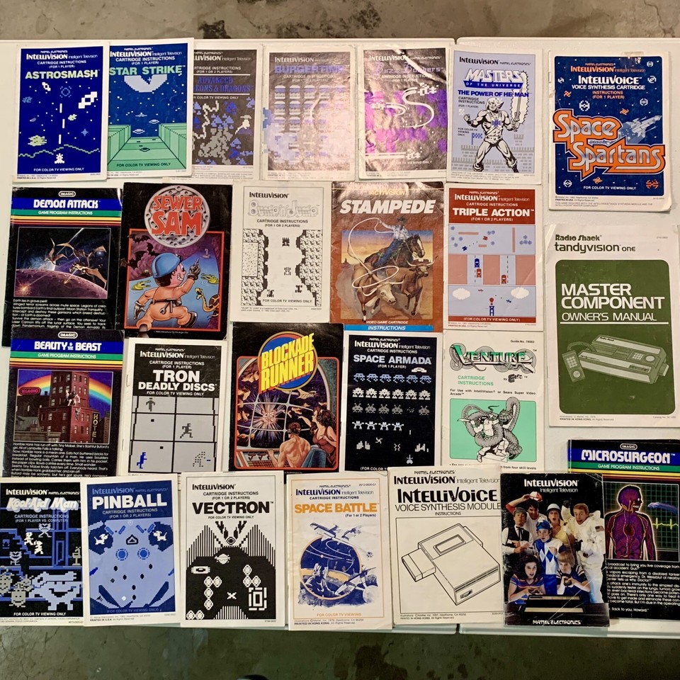 Untested Intellivision & Tandyvision Consoles + Voice Module & Many ...