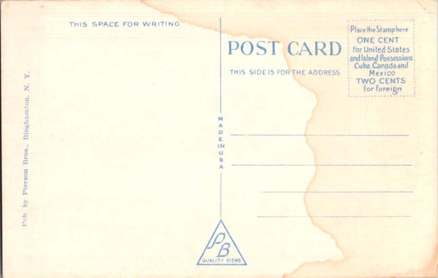 Binghamton New York NY : CHURCH SCENE d/24 BA6288 | eBay