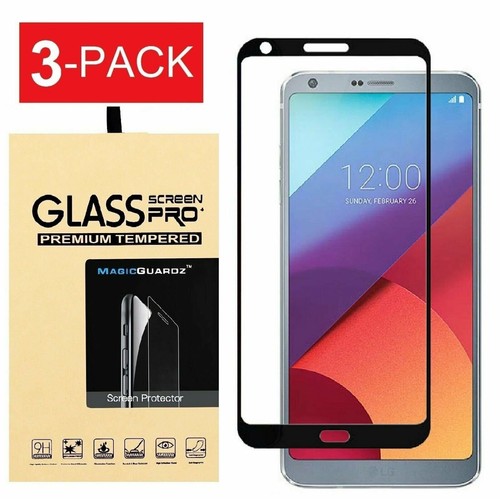 [3-Pack] Full Screen Cover Tempered Glass Screen Protector For LG G6 G6 ...