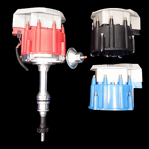 FORD 351 CLEVELAND 13MM DRIVE HEI DISTRIBUTOR W/RED BLACK BLUE OR CLEAR ...