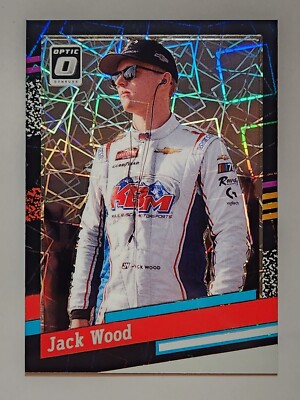 2024 Panini Donruss Optic NASCAR Racing #145 Jack Wood Black Velocity ...