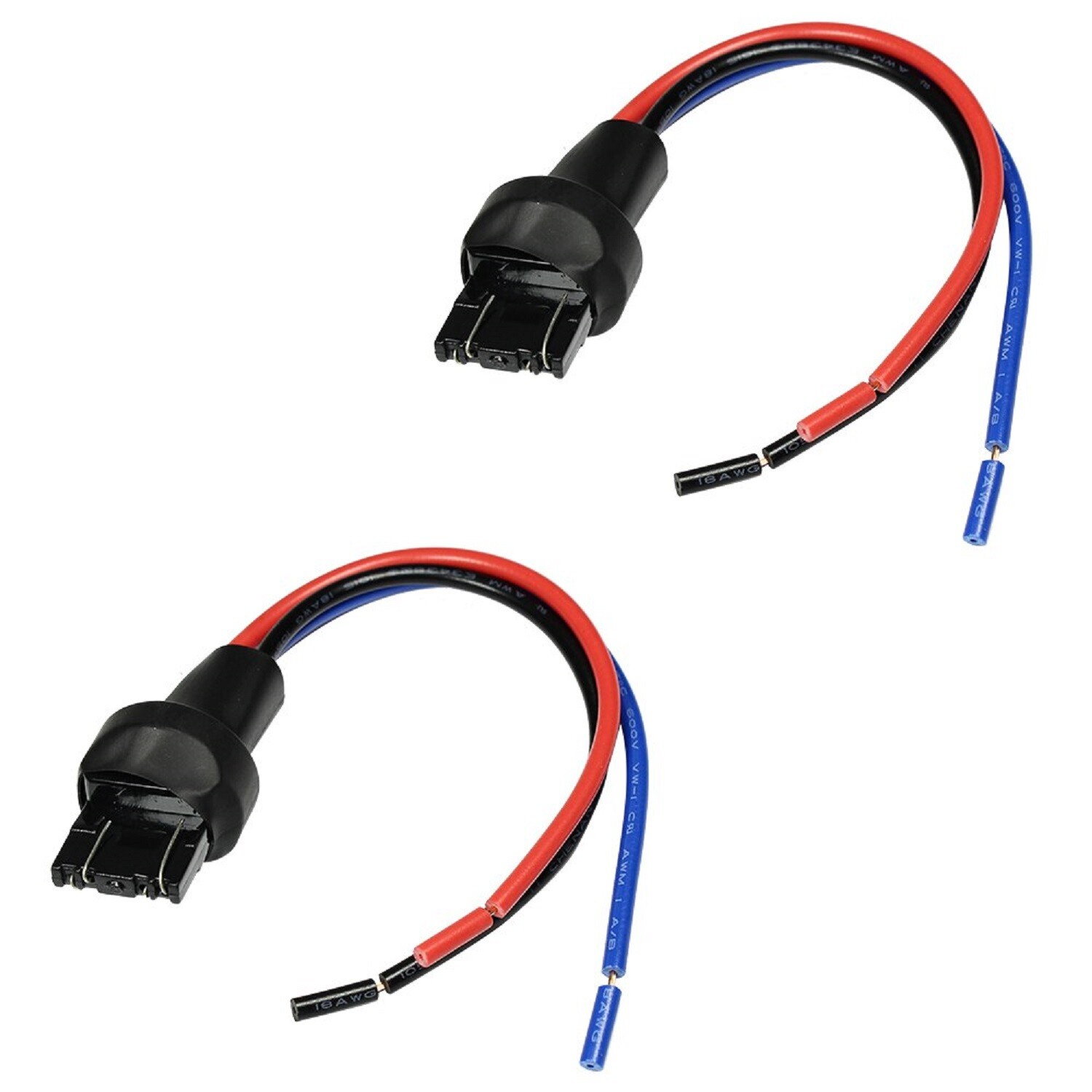 Pigtail Wire Male Socket 7440 T20 Two Harness Cable Rear Turn Signal ...