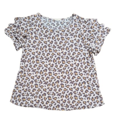 ENTRO Ladies Size XL Short Sleeve Leopard Print Tunic Top | eBay