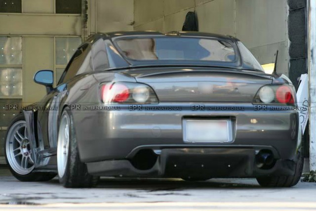 For Honda S2000 JS-Style FRP Fiber Glass Unpainted Rear Bumper Diffuser ...