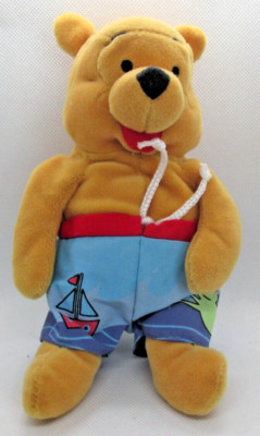Winnie the Pooh Plush Bean Bag Swimming Suit Costume Disney Store 8" | eBay