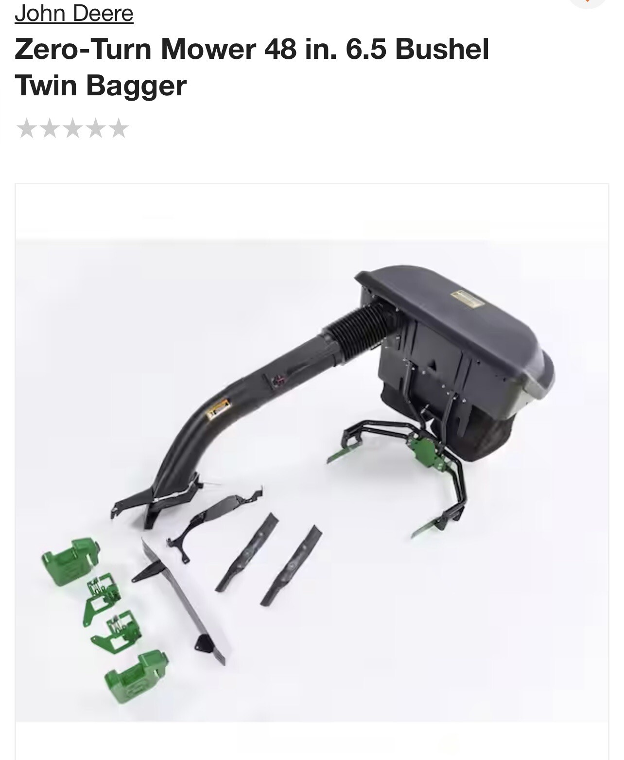 John Deere Riding Mower Bagger Model #BUC11344 | eBay