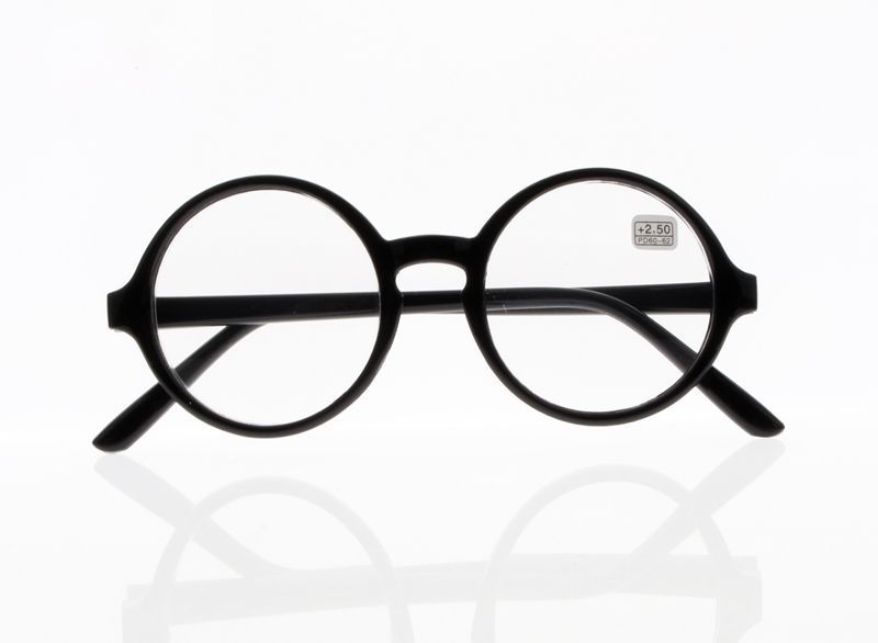 Black Oversized Big Large Round Reading Glasses Readers +1.00 ~ +4.00 ...