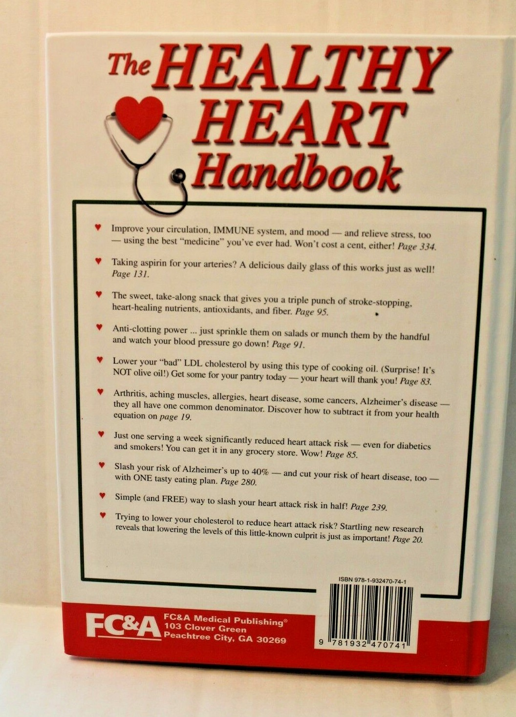 The Healthy Heart Handbook by FC&A Medical Publishing - Hardcover Book ...