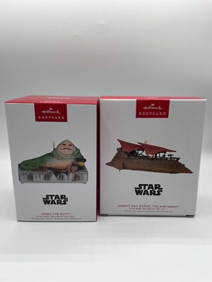 Hallmark 2023 Jabba the Hutt & Jabba's Sail Barge Star Wars - Keepsake ...